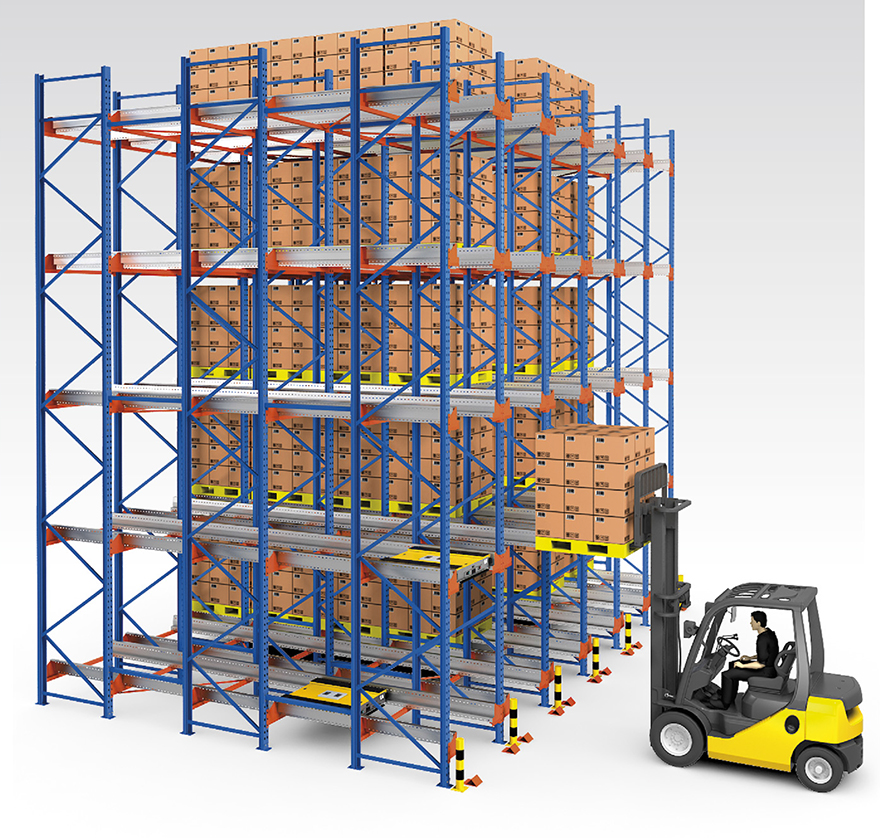 Warehouse Automatic Racking Radio Shuttle Pallet Rack Shuttle Racking ...